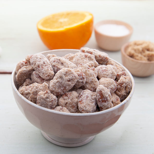 Orange Frosted Pecans - 5 oz. - Leah's Pralines